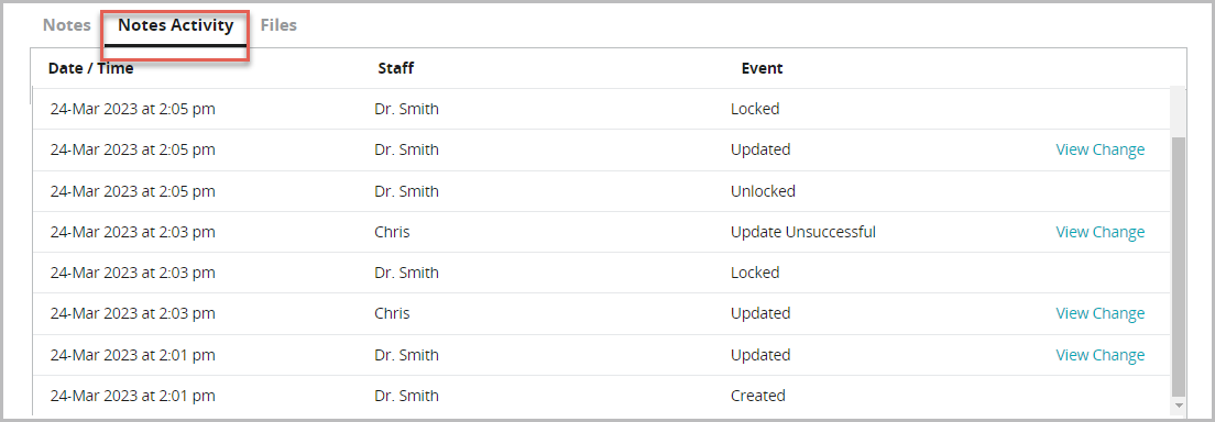 Track consultation note edits – IDEXX Neo