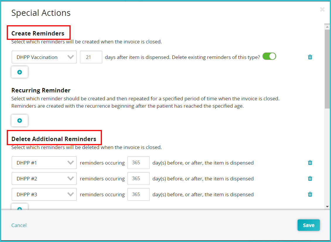 Set up reminders for a vaccination series – IDEXX Neo