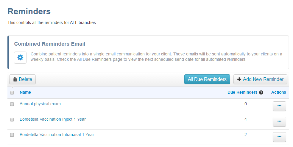 Overview: Set up and manage reminders – IDEXX Neo